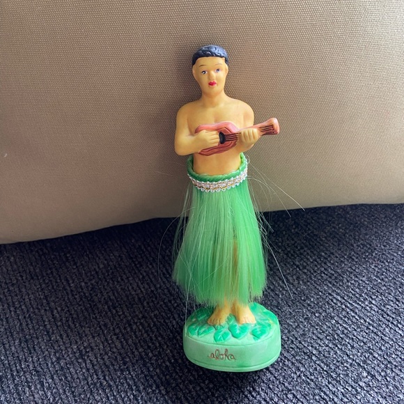 Other | Ceramic Hula Dashboard Dancer Ukulele Man Vtg | Poshmark